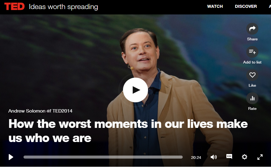 9/18/18 O&A NYC INSPIRATIONAL TUESDAY: Andrew Solomon- How The Worst ...
